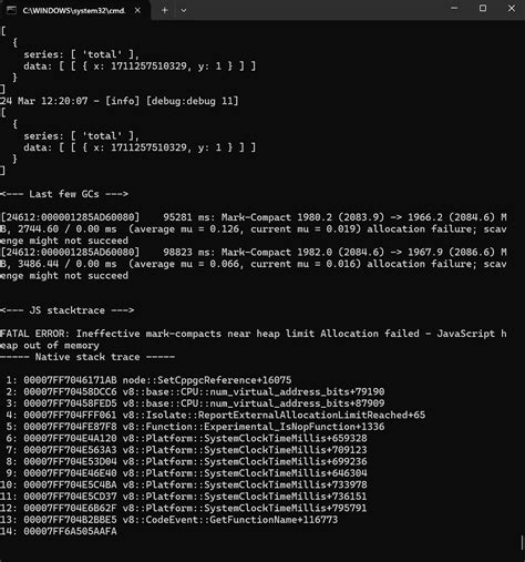 Encountering Javascript Heap Out Of Memory And Other Issues With Node