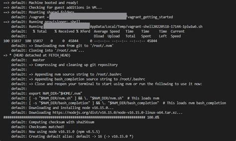 Node Js Restart Shell In Vagrant Stack Overflow