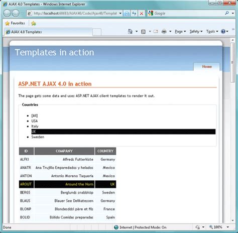 Bedingtes Rendering In Aspnet Ajax 40 Microsoft Learn