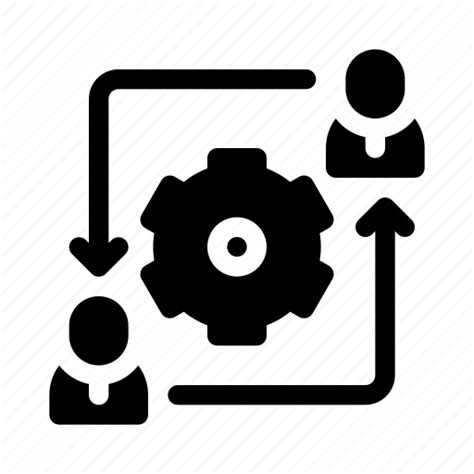 Rotation Networking Workers Setting Users Icon Download On Iconfinder