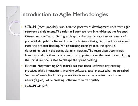 Agile Software Development Overview Pdf