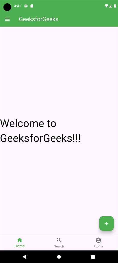 scaffold class in flutter with examples geeksforgeeks