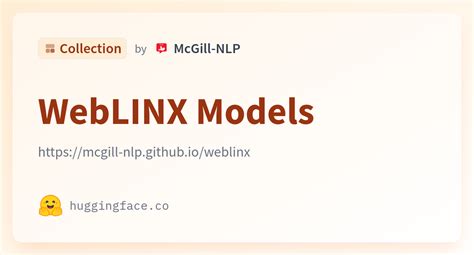 weblinx models a mcgill nlp collection