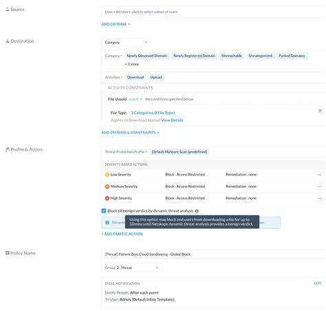 Netskope Cloud Sandboxing ‘patient Zero Real Time Protection Policy Community