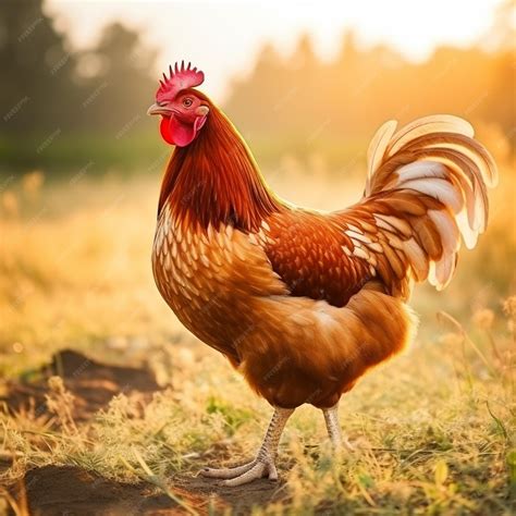 Premium Photo A Animal Hen For Farming Chicken Bird