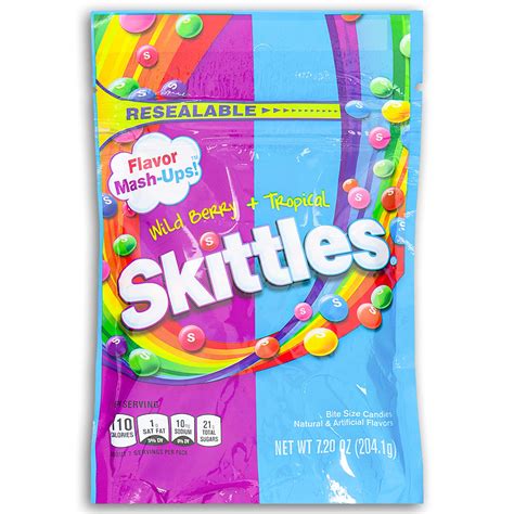 Skittles Tropical Candies 191 G Candy Funhouse Candy Funhouse Us