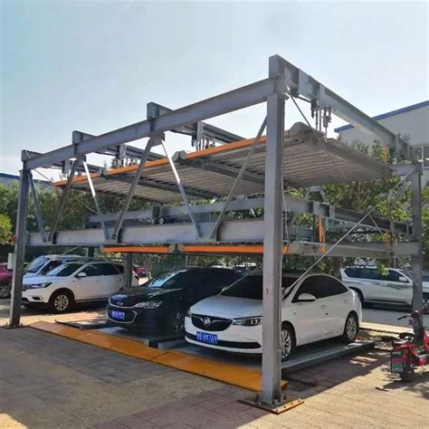 five floors puzzle automated multilevel parking system puzzle parking