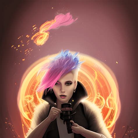 Cyberpunk Panda With Flamethrowers · Creative Fabrica