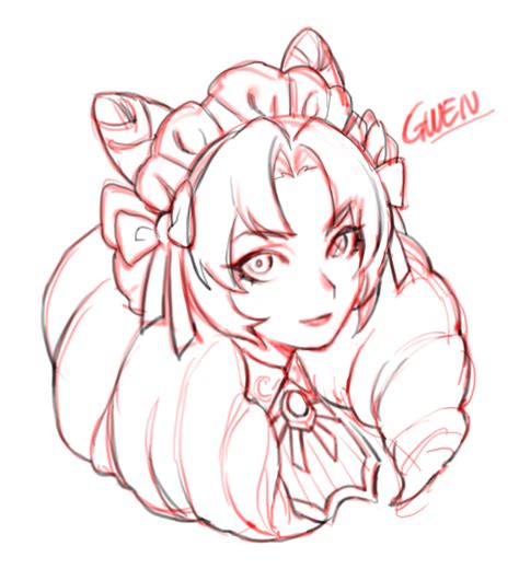 Gwen And Cafe Cuties Gwen League Of Legends Drawn By Wosashimi Danbooru