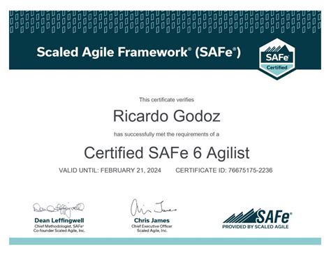 Ricardo Godoz On Linkedin Safe6upgrade Safe Agile