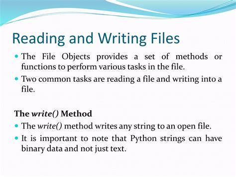Python Files Directories Part16 PPTX Programming Languages Computing