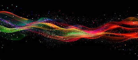 A 3d Illustration Featuring A Big Data Cyber Stream Neural Networks