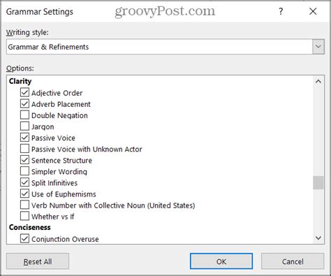 How To Adjust The Default Grammar Settings In Microsoft Word