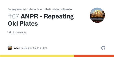 Anpr Repeating Old Plates · Issue 67 · Supergiovanenode Red Contrib