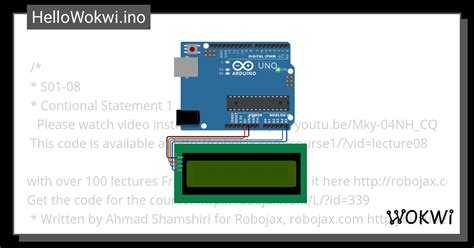 Contional Statement Wokwi ESP STM Arduino Simulator