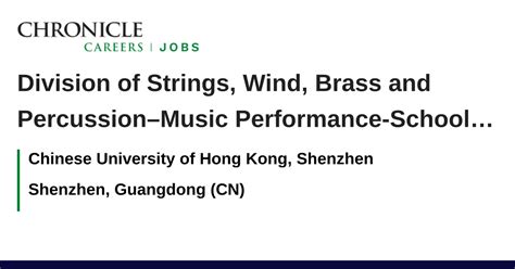Division Of Strings Wind Brass And Percussionmusic Performance