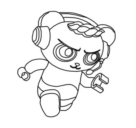 Combo Panda Coloring Pages Printable