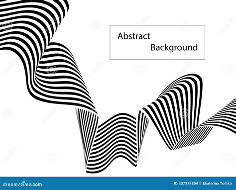 Abstract Black And White Curve Line Template Eps 10 Stock Illustration Illustration Of Effect