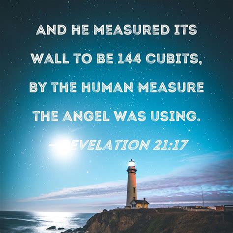 Revelation And He Measured Its Wall To Be Cubits By The Human Measure The Angel Was