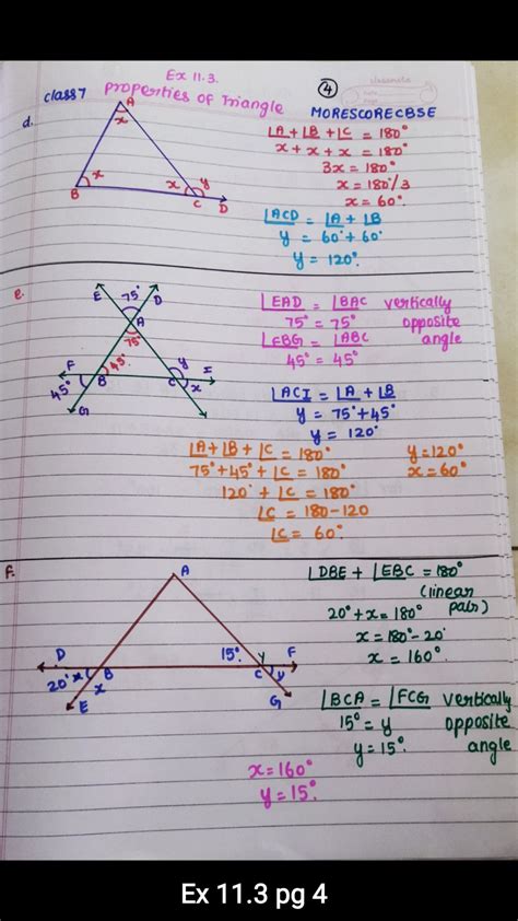Morescorecbse — Properties Of Triangle Class 7 Notes