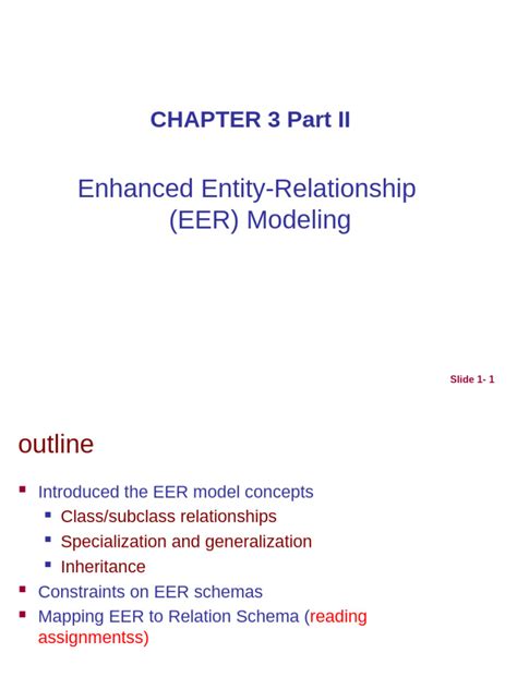 Chapter 3 Part 2 Eer Pdf Relational Model Inheritance Object Oriented Programming