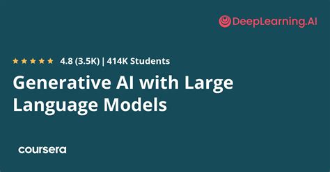 Generative Ai With Llms By Aws And Deeplearningai Coursera
