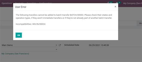what are batch pickings of products for the inventory in odoo 14
