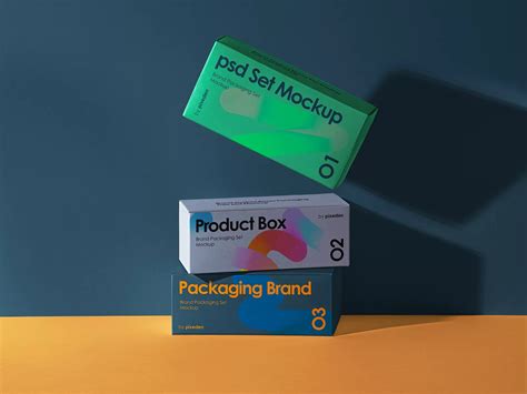 Free Packaging Product Box Mock Up