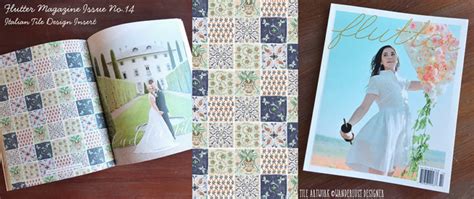 Illustration News Italian Tile Illustration Featured In Flutter Magazine