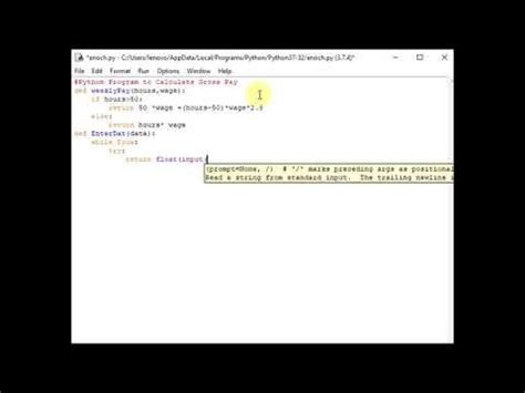 Python Program To Calculate Gross Pay Python Programming Python Calculator
