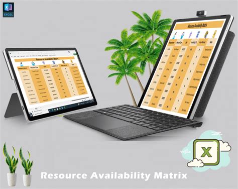 Resource Availability Matrix Template Easy Resource Planning And Allocation Tool