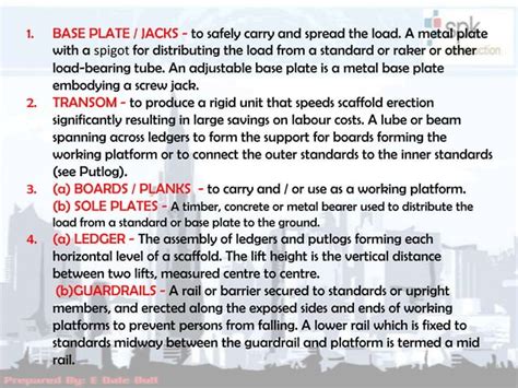 Basic Scaffolding Awareness PPTX Track And Field Sports