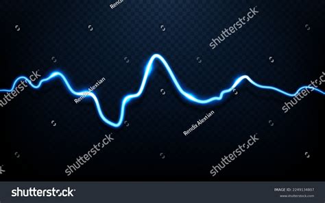 Lightning Neon Line Bright Curve Line Stock Vector Royalty Free 2249134807 Shutterstock