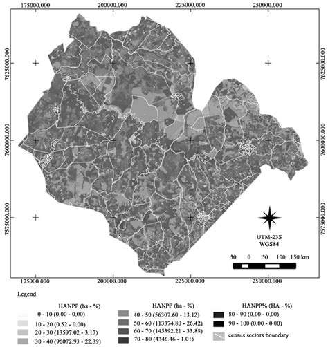 Spatial Distribution Gradient Of The Maximum 100 And Minimum 0