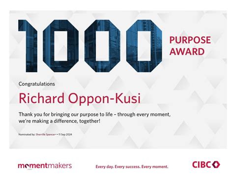 Cibc Talent Awards Momentmakers Fraud Careergrowth Careeradvancement Richard C Oppon