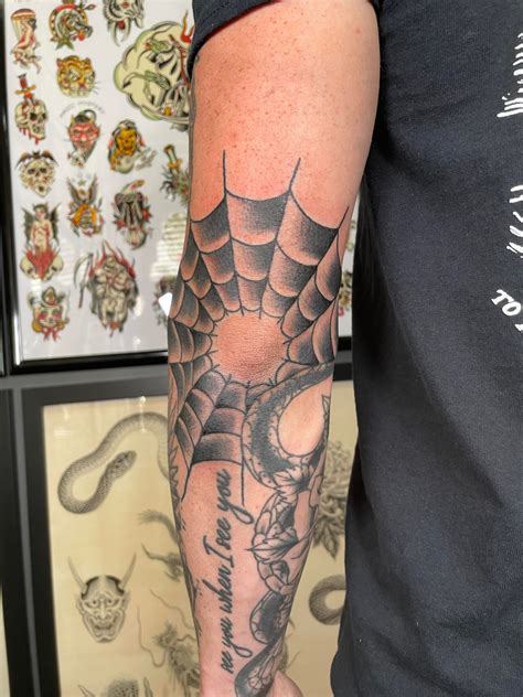 Nothing Wrong With A Spider Web Elbow 🕸 Rtraditionaltattoos