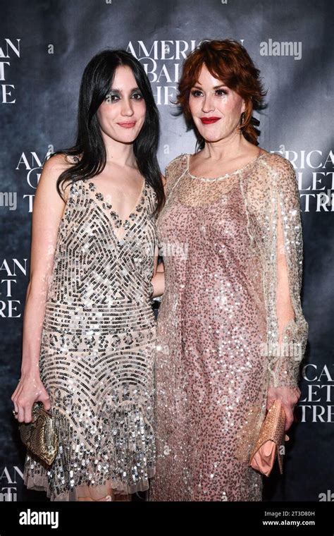 New York Usa 24th Oct 2023 Mathilda Gianopoulos And Molly Ringwald
