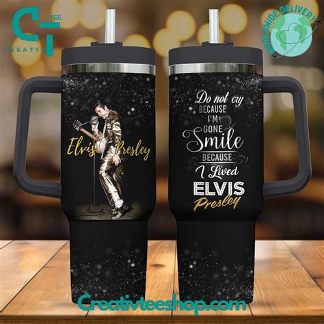 Elvis Presley Black Stanley Tumbler 40oz Creativteeshop