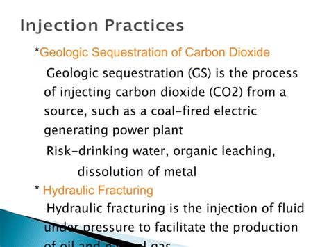 Underground Injection Control Ppt Geology Science