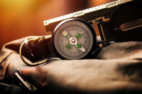 Premium Photo Green Military Compass