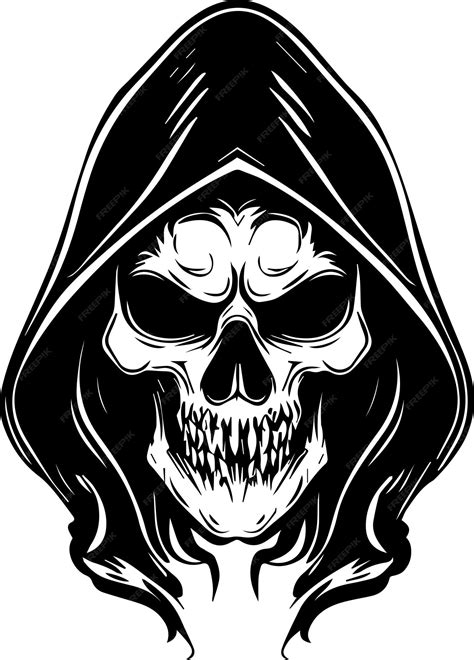Premium Vector Horror Skull Vector Illustration