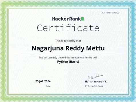 nagarjuna reddy m on linkedin python programming learning hackerrank skills growth