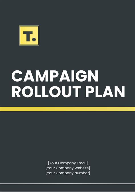 Free Campaign Rollout Plan Template To Edit Online