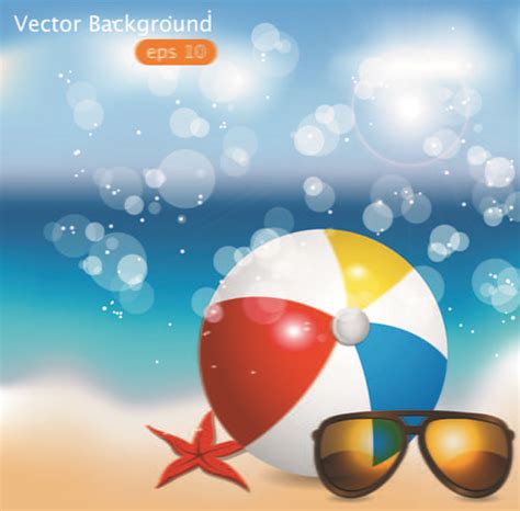 여름 시간 배경 및 일러스트 벡터 Eps Uidownload