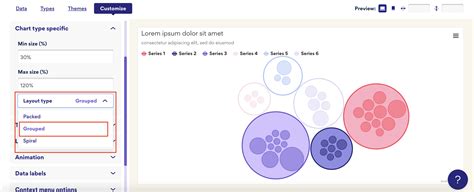 Packed Bubble Chart Type Specific Customization Everviz Knowledge Base