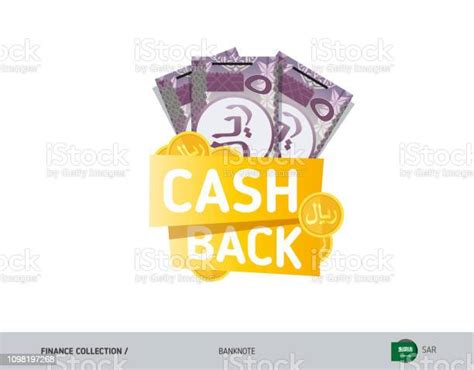 현금 다시 배너 5 사우디아라비아 리얄 지폐와 동전 합니다 평면 스타일 벡터 일러스트입니다 쇼핑 및 판매 개념입니다 0명에 대한 스톡 벡터 아트 및 기타 이미지 Istock