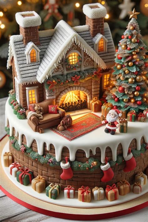 Elevate This Christmas With These Storytelling Beautiful Christmas Cakes Christmas Cake