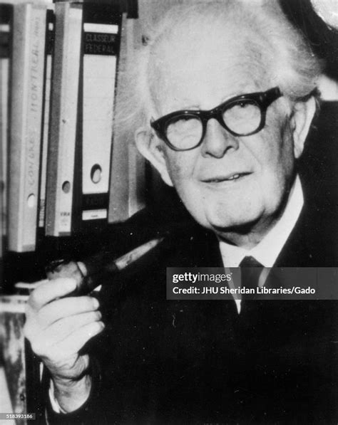 Half Length Portrait Of Clinical Psychologist Jean Piaget Wearing A
