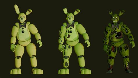 Stylized Springbonnie Models V3 Mp12 By Mysteriouspoggers12 On Deviantart