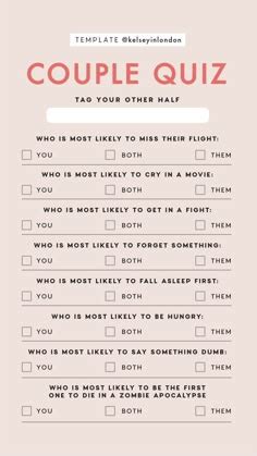 Quiz: How well do you know your partner (or spouse)? | Relationship quiz, Relationship quizzes ...